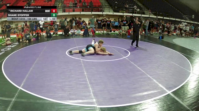165 lbs Champ. Round 2 - Richard Hallam, Montana vs Shane Stoffer