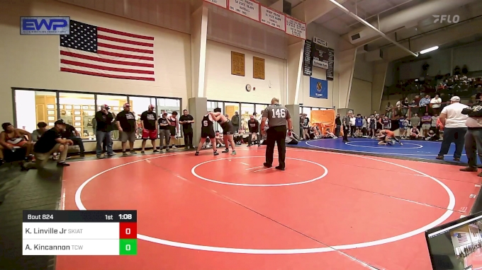 285 lbs Rr Rnd 2 - Kevin Linville Jr, Skiatook Youth Wrestling vs Asher ...