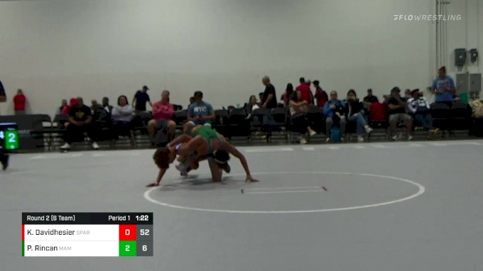 100 lbs Round 2 (6 Team) - Kole Davidhesier, Spartan RTC Elite/BOTE vs ...