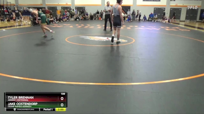 138 lbs Quarterfinal - Tyler Brennan, Ankeny Centennial vs Jake ...