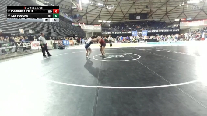 Girls 4A 190 lbs Cons. Round 4 - Iley Puloka, Auburn Riverside (Girls ...