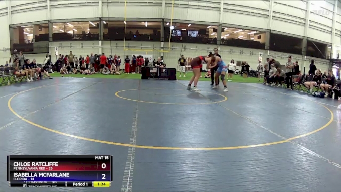 190 lbs Placement Matches (8 Team) - Chloe Ratcliffe, Pennsylvania Red ...