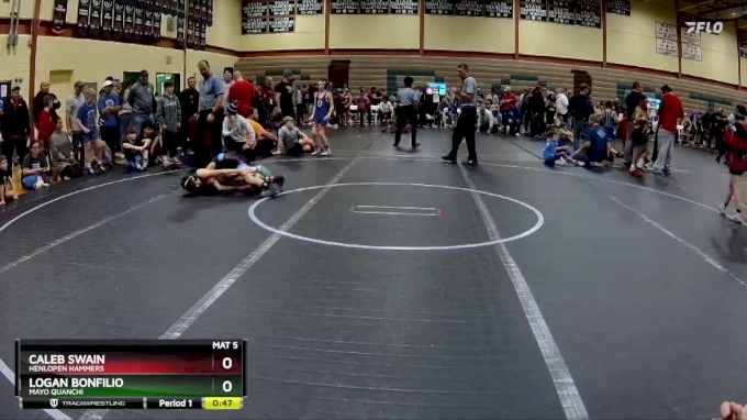 76 lbs Cons. Semi - Logan Bonfilio, Mayo Quanchi vs Caleb Swain ...