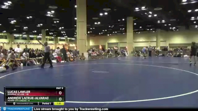 182 lbs Round 3 (8 Team) - Lucas Lawler, Nauman Yellow vs Andrew Lacrue ...