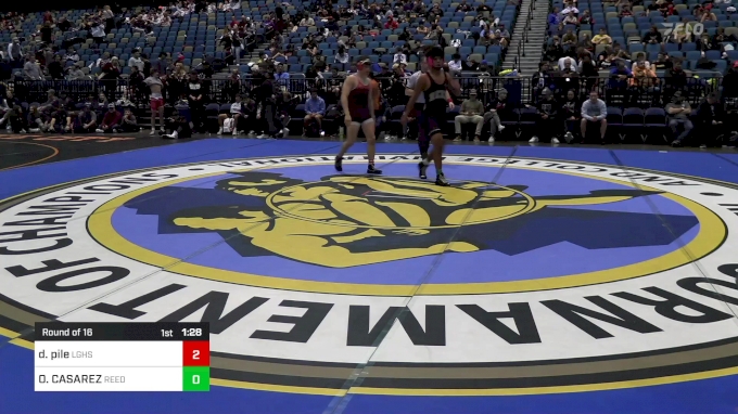165 lbs Round Of 16 - Dylan Pile, Los Gatos vs OSCAR CASAREZ, Reed