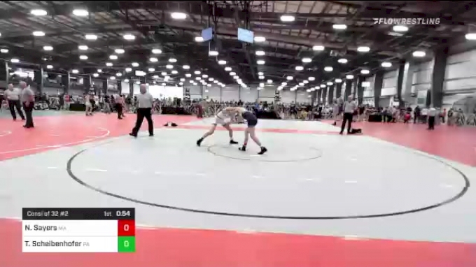 113 lbs Consi Of 32 #2 - Nathan Sayers, MA vs Tyler Scheibenhofer, PA