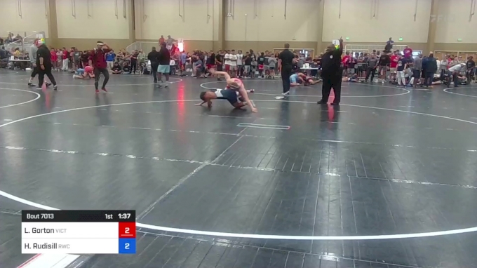 144 lbs Quarterfinal - Liam Gorton, Victory Canada vs Houston Rudisill ...
