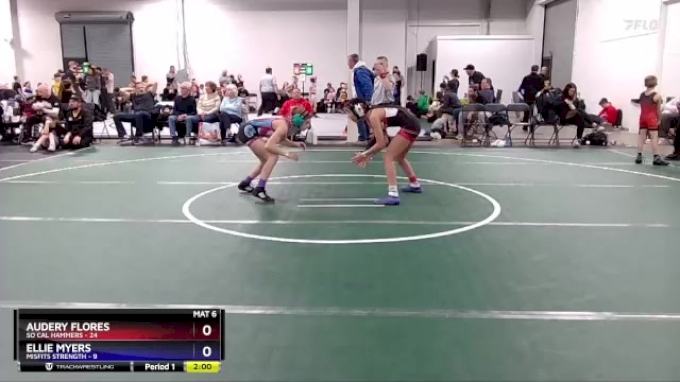 85 lbs Round 3 (6 Team) - Audery Flores, So Cal Hammers vs Ellie Myers ...