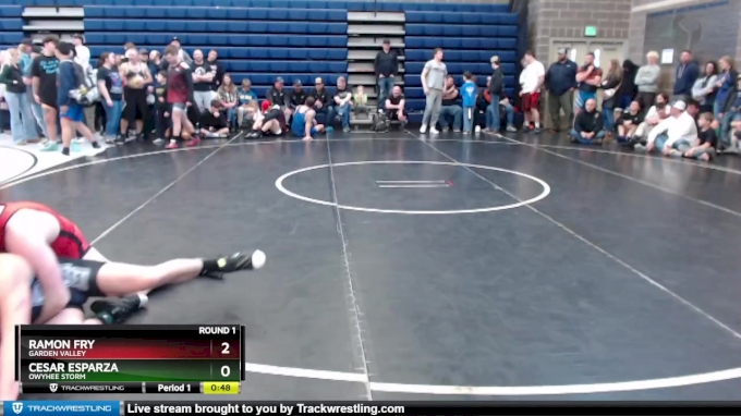 200 lbs Round 1 - Cesar Esparza, Owyhee Storm vs Ramon Fry, Garden Valley