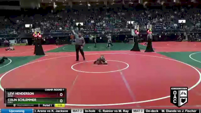 55 lbs Champ. Round 1 - Colin Schlemmer, COL1 vs Levi Henderson, BEA2