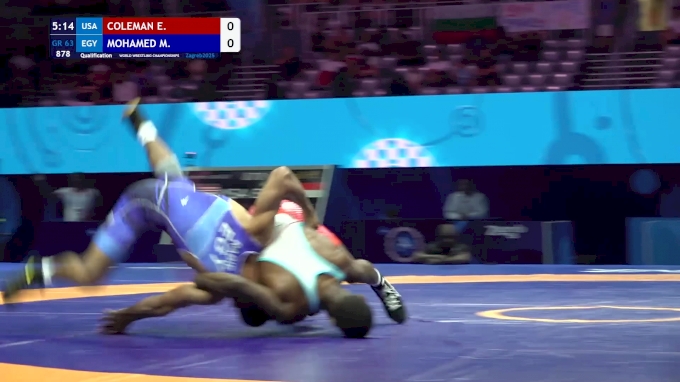 63 kg Qualif. - Ellis Coleman, United States vs Moamen Ahmed Rabie ...