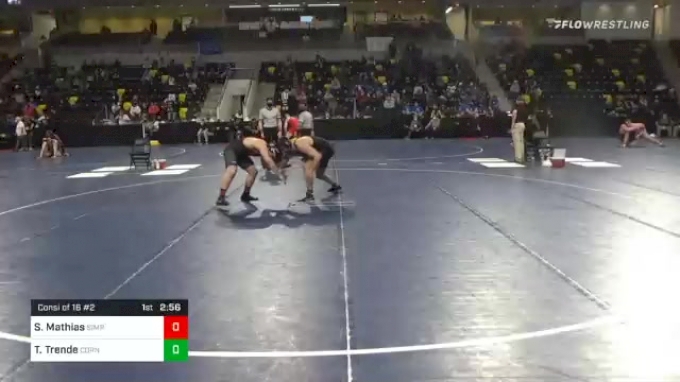 197 lbs Consolation - Shane Mathias, Simpson College vs Trevor Trende ...