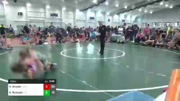 113 lbs Round 6 - Hayley Snyder, Southeast Swag Sisters vs Addison ...
