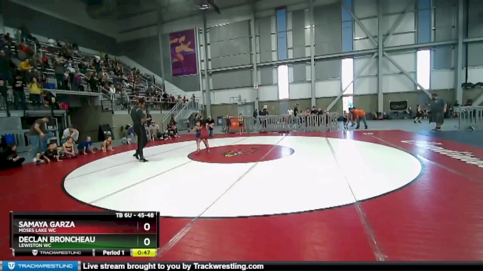 45-48 lbs Round 1 - Declan Broncheau, Lewiston WC vs Samaya Garza ...