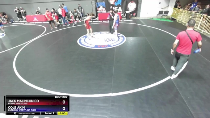 144 lbs Champ. Round 2 - Jack Malinconico, Poway Wrestling vs Cole Akin ...
