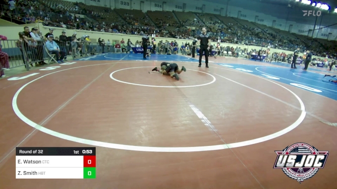 46 lbs Round Of 32 - Elliott Watson, Comanche Takedown Club vs Zola ...