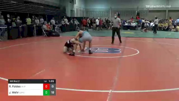 132 lbs Prelims - Ronin Foldes, Virginia Team Predator vs Jacob Wehr ...
