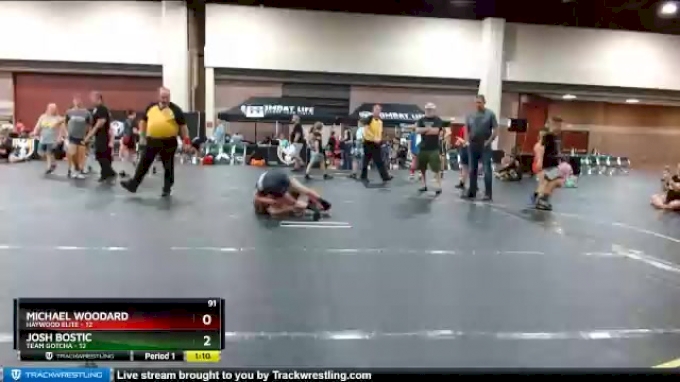 91 lbs Round 2 (6 Team) - Josh Bostic, Team Gotcha vs Michael Woodard ...