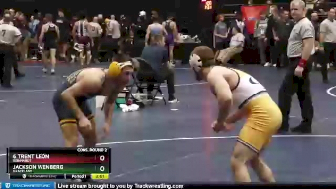 141 lbs Cons. Round 2 - 6 Trent Leon, Reinhardt vs Jackson Wenberg ...