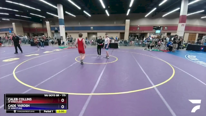 175 lbs Cons. Round 2 - Caleb Collins, 3F Wrestling vs Cade Yarosh, 3F ...