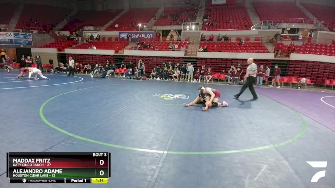 157 lbs Placement (4 Team) - Alejandro Adame, Houston Clear Lake vs ...