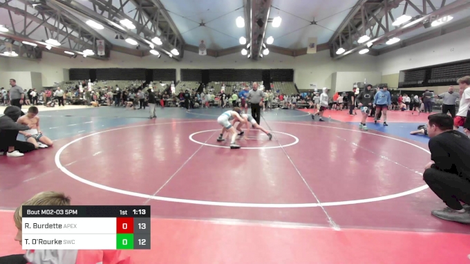 97 lbs Rr Rnd 3 - Ray Burdette, Apex vs Tristan O'Rourke, Seagull ...