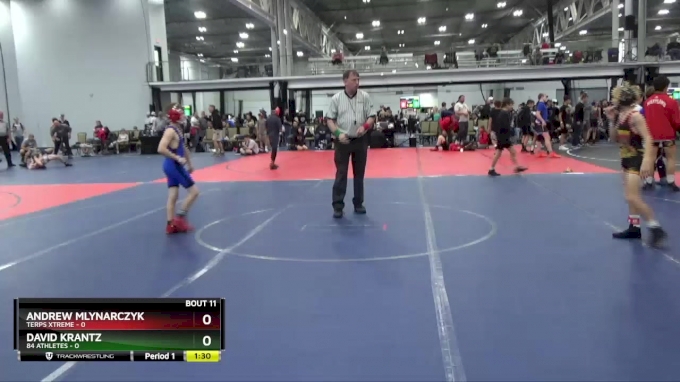 72 lbs Round 4 (6 Team) - Andrew Mlynarczyk, Terps Xtreme vs David ...