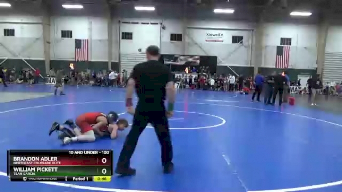 100 lbs Cons. Round 1 - William Pickett, Team Garcia vs Brandon Adler ...