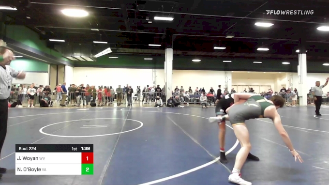 160 lbs Consi Of 32 #1 - Josh Woyan, WV vs Nolan O'Boyle, VA
