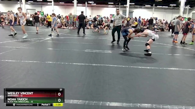 72 lbs Round 3 (8 Team) - Wesley Vincent, Warhawks vs Noah Yakich ...