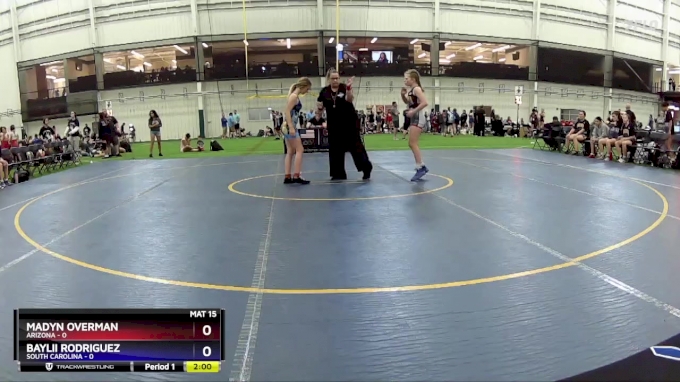 93 lbs Round 2 (6 Team) - Madyn Overman, Arizona vs Baylii Rodriguez ...