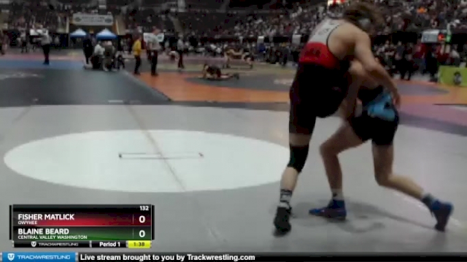 132 lbs Champ. Round 1 - Blaine Beard, Central Valley Washington vs ...