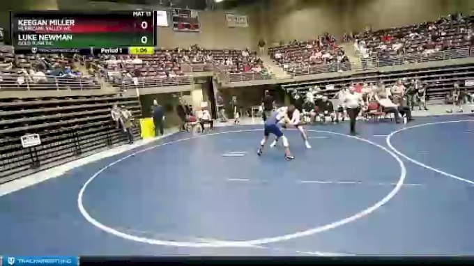 146 lbs Semifinal - Keegan Miller, Hurricane Valley WC vs Luke Newman ...