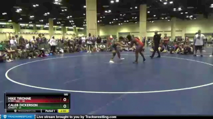 195 lbs Semis & Wb (16 Team) - Caleb Dickerson, Bandits vs Mike Tironne ...