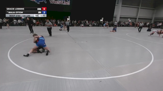 120 lbs Champ. Rd Of 64 - Gracie Lobbins, Berge Elite Wrestling Academy ...