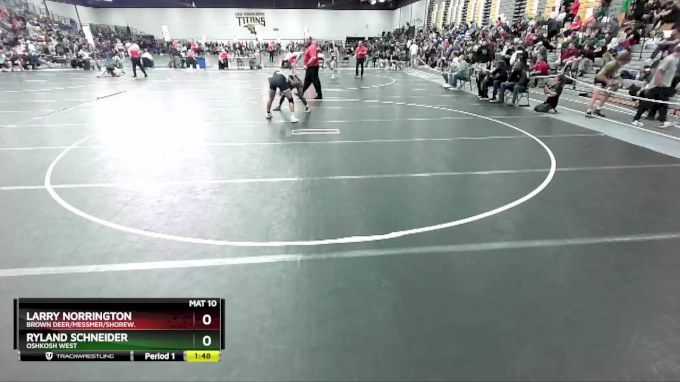 157 lbs Quarterfinal - Ryland Schneider, Oshkosh West vs Larry ...