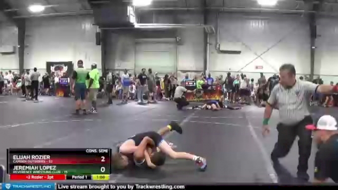 85 lbs Cons. Semi - Elijah Rozier, Camden Outsiders vs Jeremiah Lopez ...