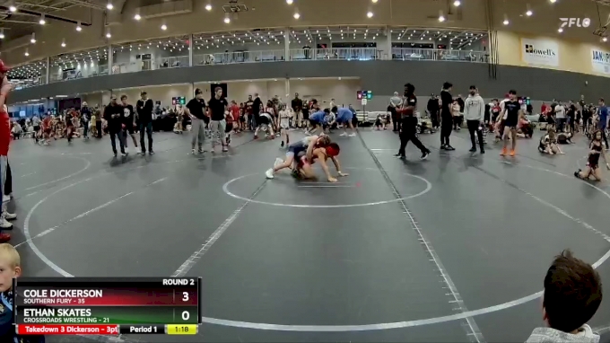88 lbs Round 2 (6 Team) - Ethan Skates, Crossroads Wrestling vs Cole ...