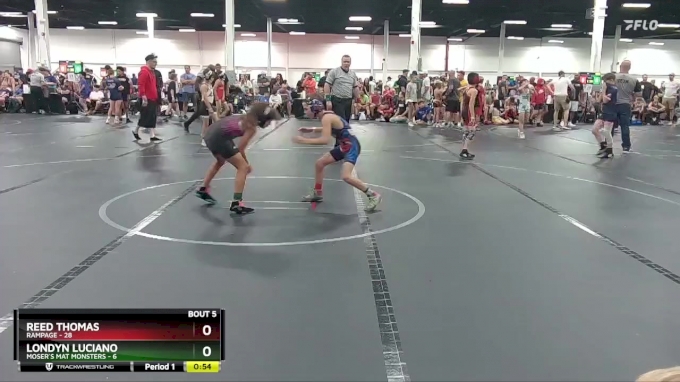 64 lbs Round 3 (4 Team) - Londyn Luciano, Moser`s Mat Monsters vs Reed ...