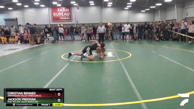 117 lbs Champ. Round 1 - Christian Benner, Shenandoah Valley Wrestling ...