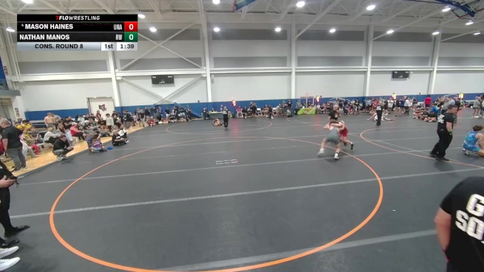 126 lbs Cons. Round 8 - Mason Haines, Unattached vs Nathan Manos ...