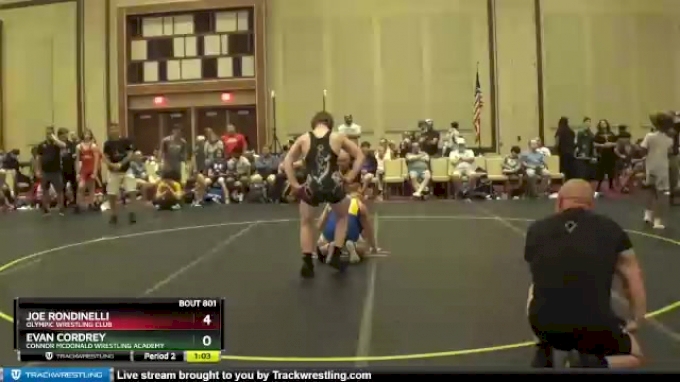 130 lbs Champ. Round 1 - Evan Cordrey, Connor McDonald Wrestling ...