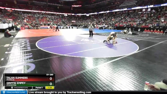 D1-285 lbs Quarterfinal - Talan Summers, Franklin vs Griffin Empey ...