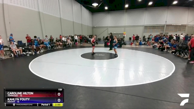 119 lbs Round 2 (6 Team) - Caroline Hilton, Tennessee vs Kahlyn Fouty ...