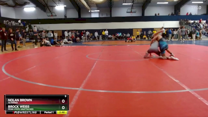 149 lbs Champ. Round 2 - Nolan Brown, Alvernia vs Brock Weiss, Penn ...