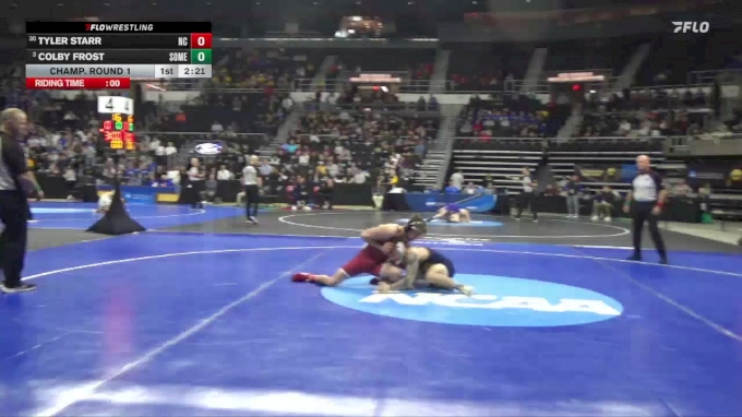 149 lbs Champ. Round 1 - Colby Frost, Southern Me. vs Tyler Starr ...
