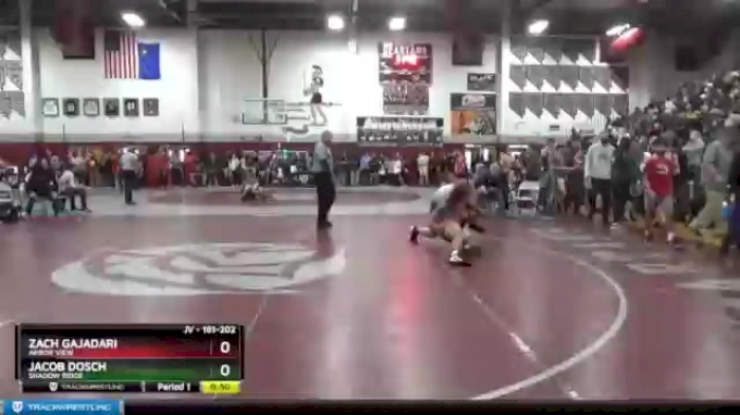 181 lbs Champ. Round 1 - Zach Gajadari, Arbor View vs Jacob Dosch ...