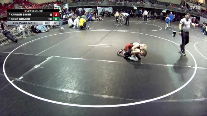 70 lbs 2nd Place Match - Karson Smith, Nebraska Boyz vs Knox Graser ...