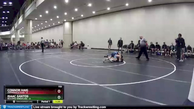 113 lbs Round 1 (10 Team) - Connor Haig, Centerville Elks vs Isaac ...