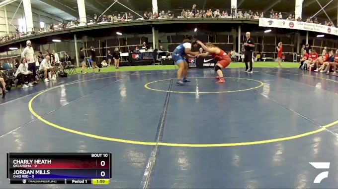 190 lbs Round 4 (6 Team) - Charly Heath, Oklahoma vs Jordan Mills, Ohio Red